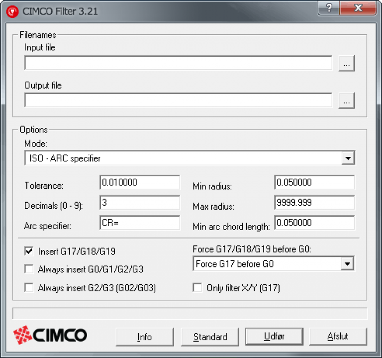 CIMCO Filter : CTI Software – Evoset